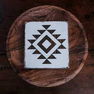 Aztec Wood Plaque Aztec Symbol Western Wood Sign Boho - Etsy