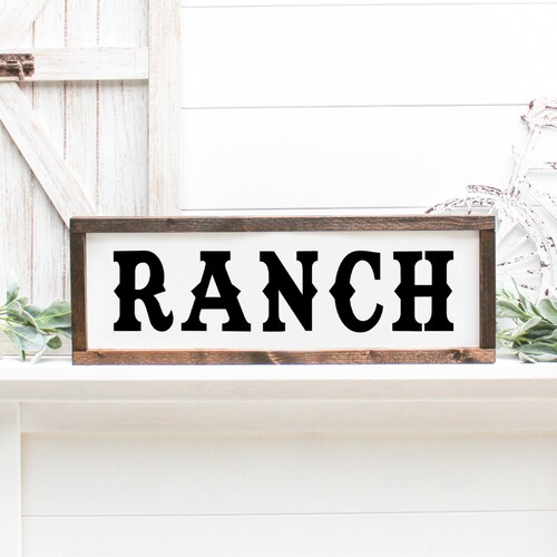 Ranch Wood Sign Western Sign Western Decor Cowboy - Etsy