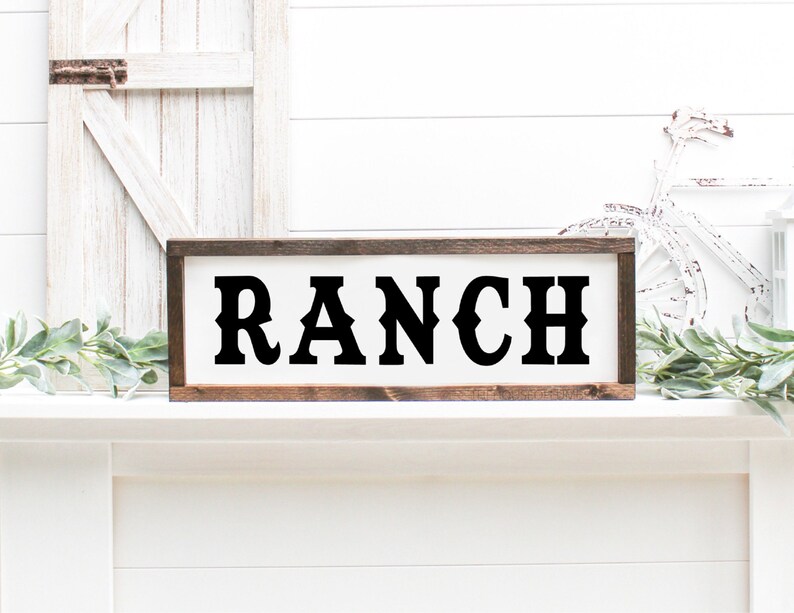 Ranch Wood Sign Western Sign Western Decor Cowboy - Etsy