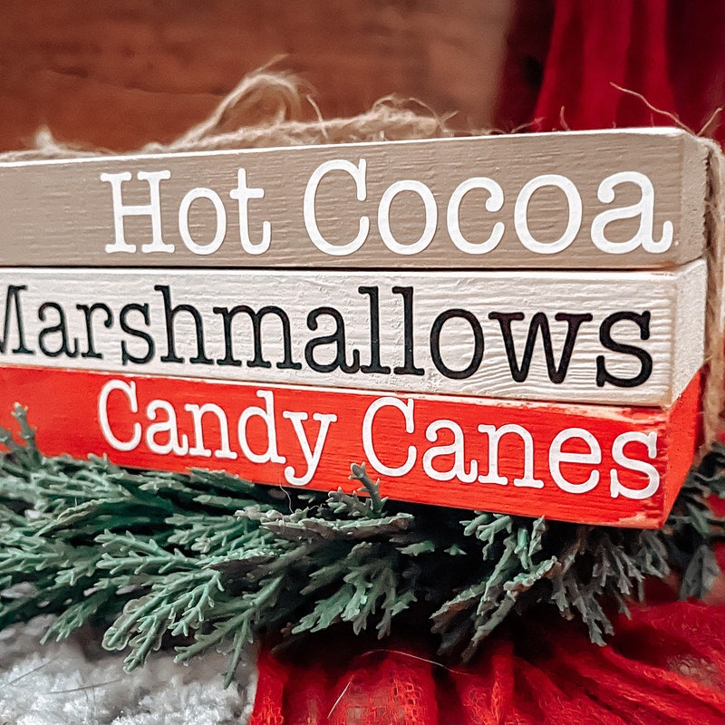 Christmas Book Stack - Etsy