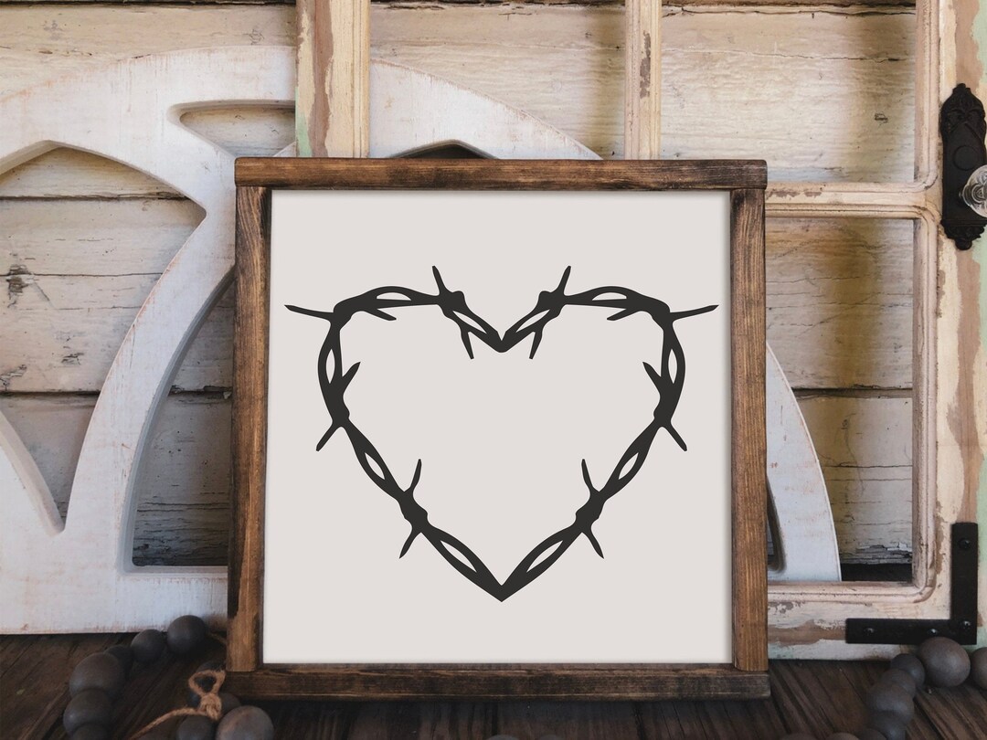 Barb Wire Wood Sign | Western Decor | Rustic | Cowboy Nursery | Nursery ...