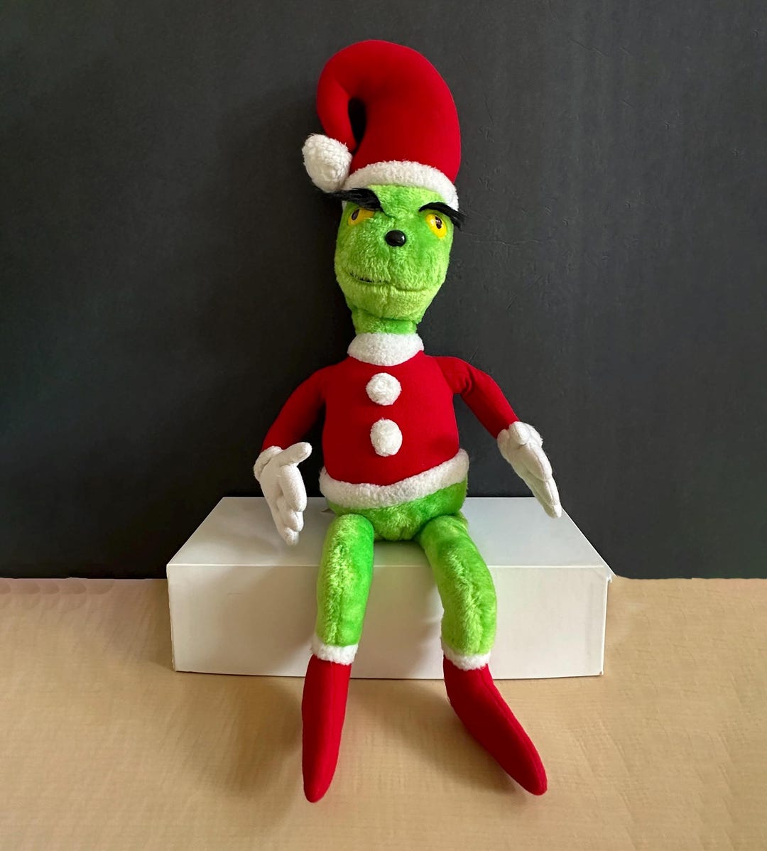 Vintage Large Dr. Seuss Grinch Plush Stuffy by Coleco, 26 Inches ...