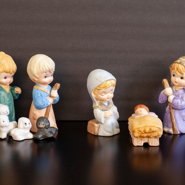 Porcelain Nativity - Etsy