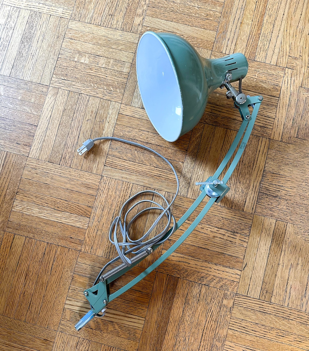 Vintage Articulated Drafting Table Lamp, Architectural Drafting Light ...