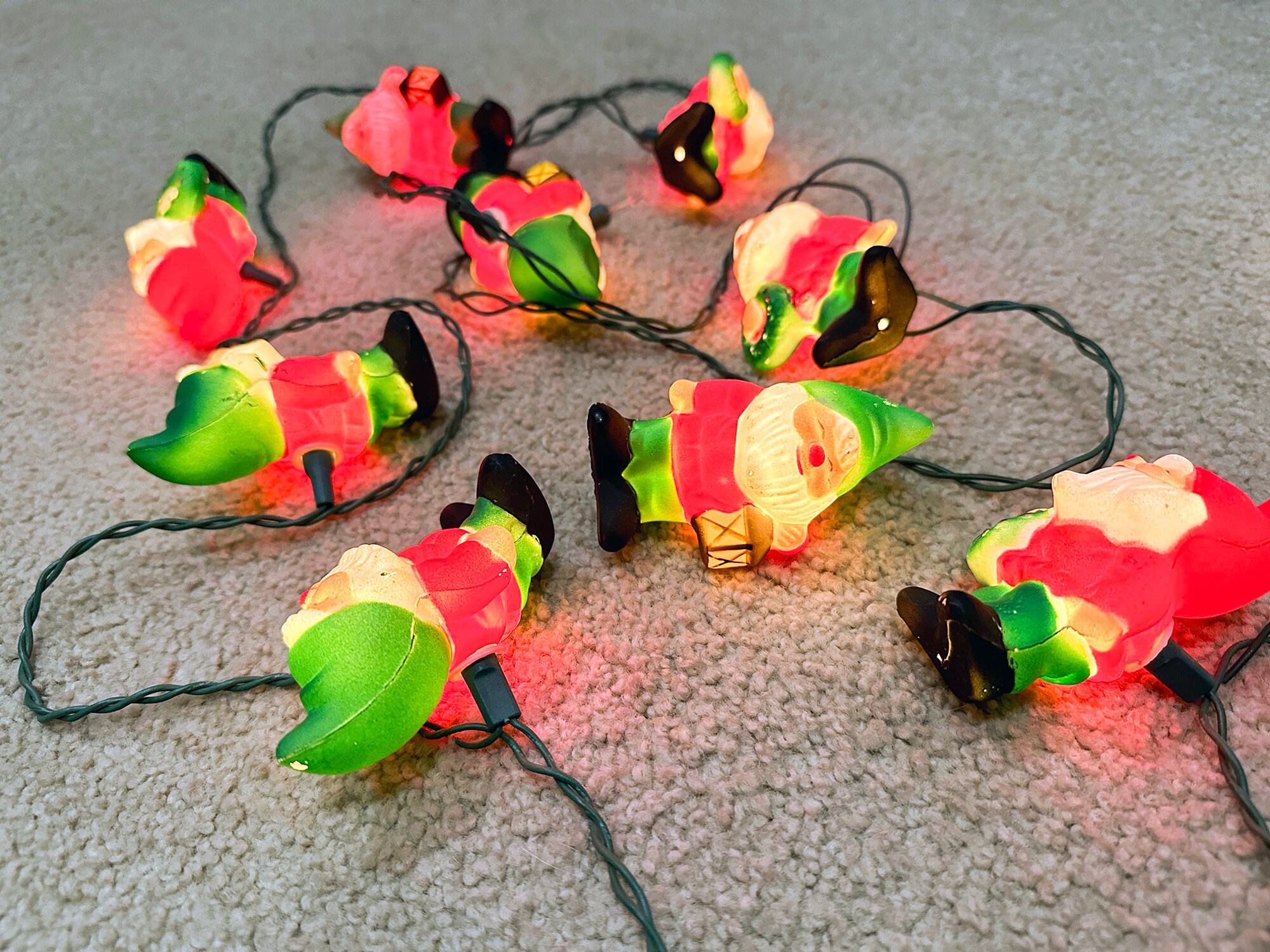 Vintage Kurt Adler Christmas Elf String Light Covers - Etsy