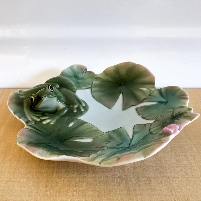 Porcelain Frog - Etsy