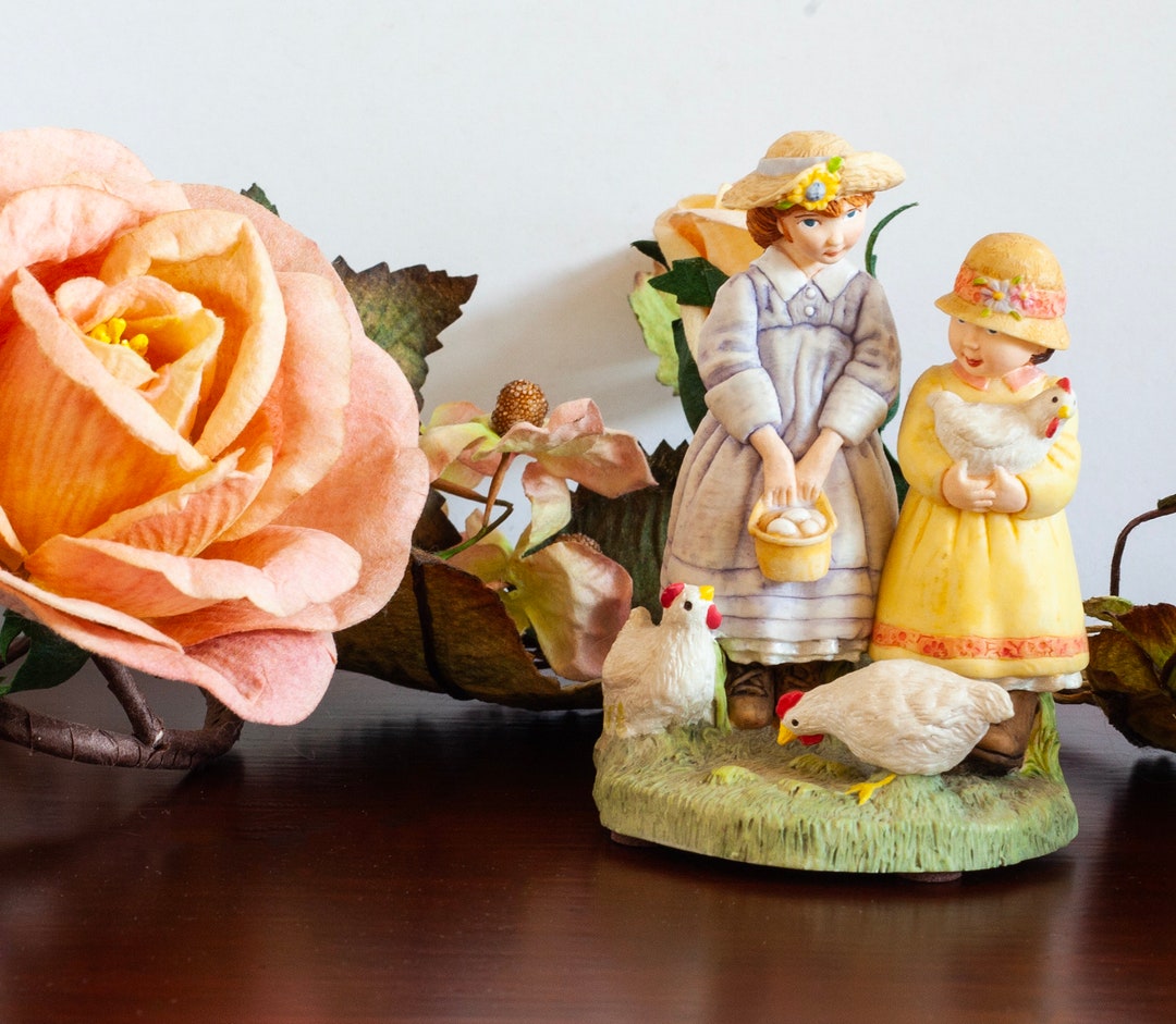 Farm Girls Figurines, Hallmark Spoonful of Stars by Becky Kelly, Two ...