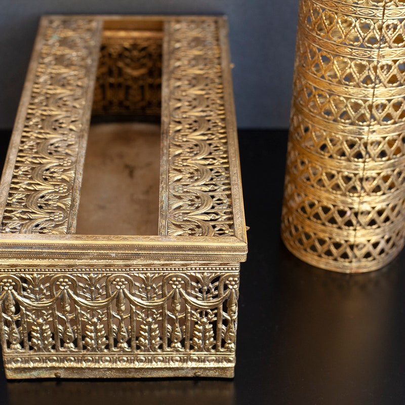 Filigree Tissue Box - Etsy