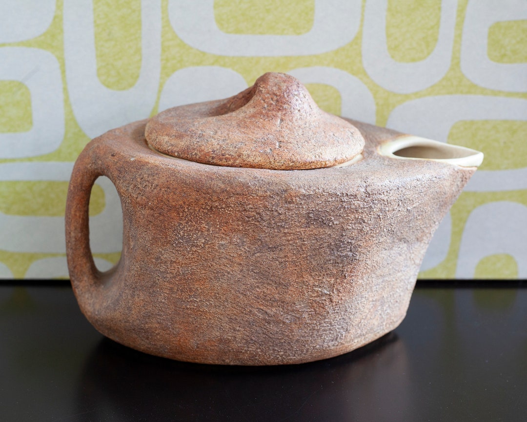 Unique Brutalist Ceramic Teapot, Primitive, Robinson California Pottery ...