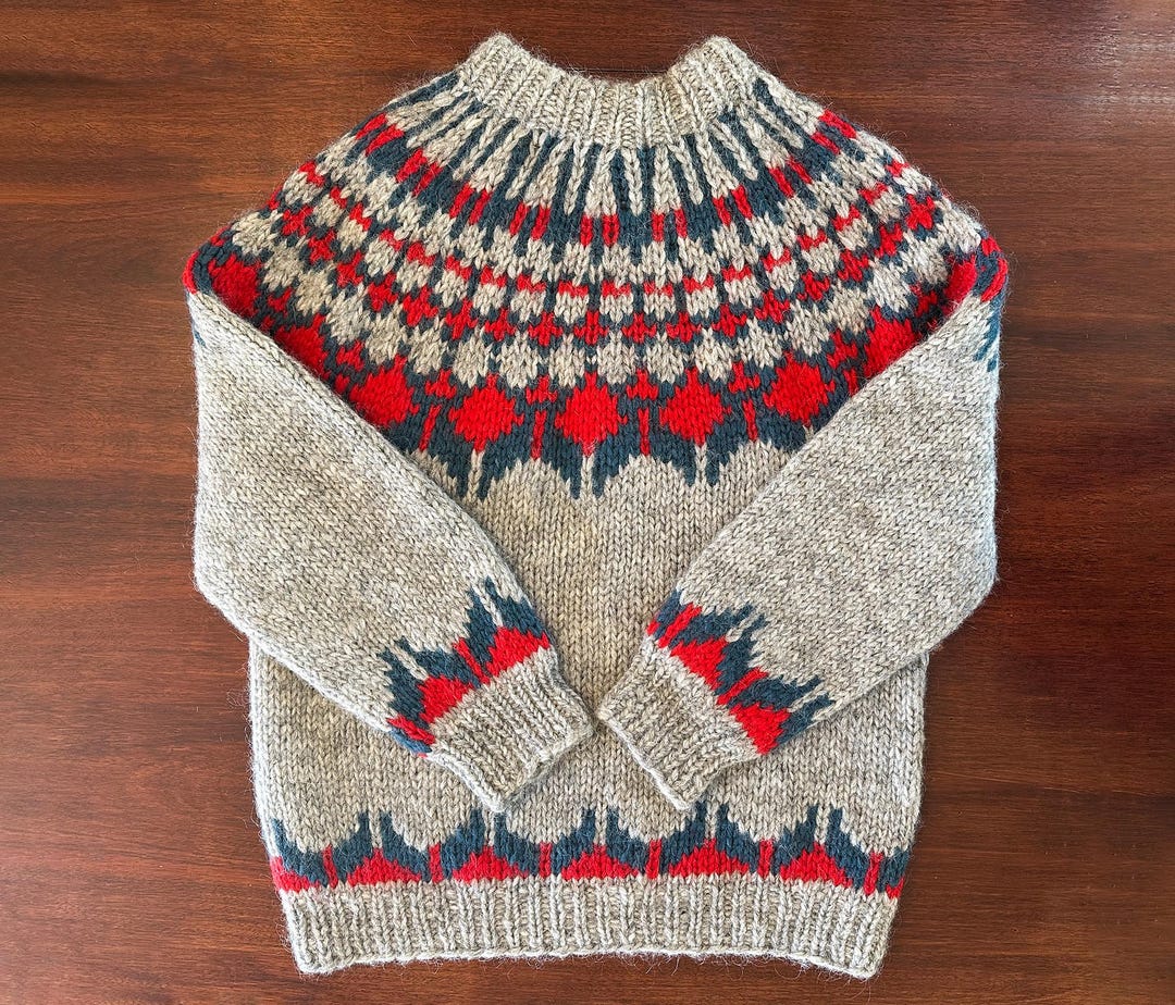 Vintage Samband of Iceland Hand Knitted Wool Sweater - Etsy