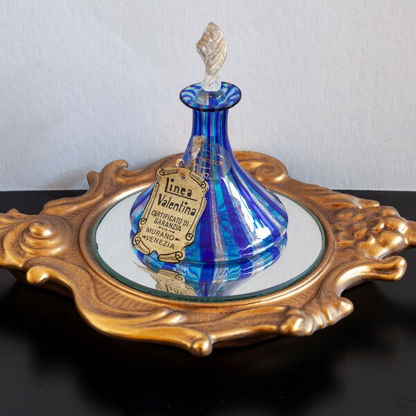 Italian Blue Perfume Bottle - Etsy