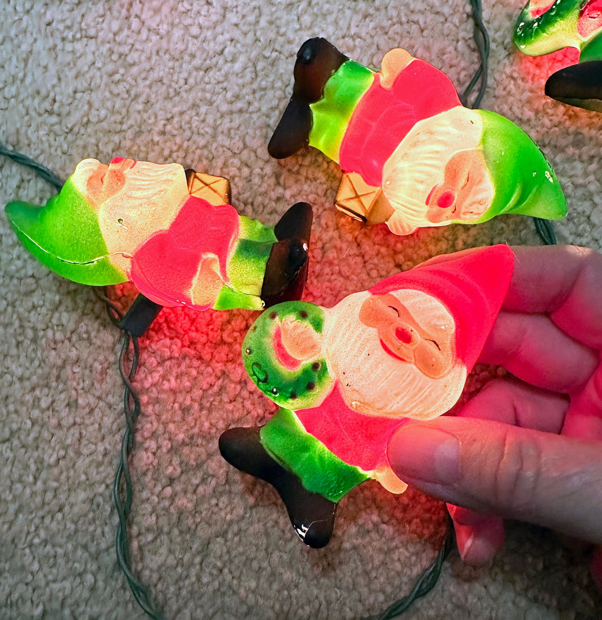 Vintage Kurt Adler Christmas Elf String Light Covers - Etsy