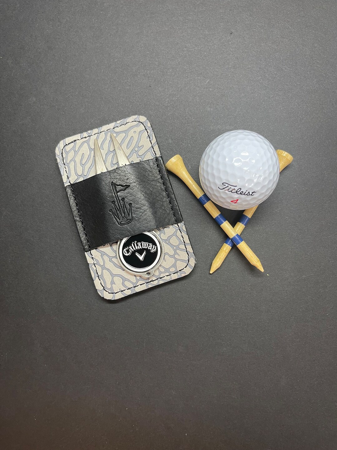 Leather Golf Wallet. Jordan 3 Elephant Print Divot Tool and Golf Tee ...