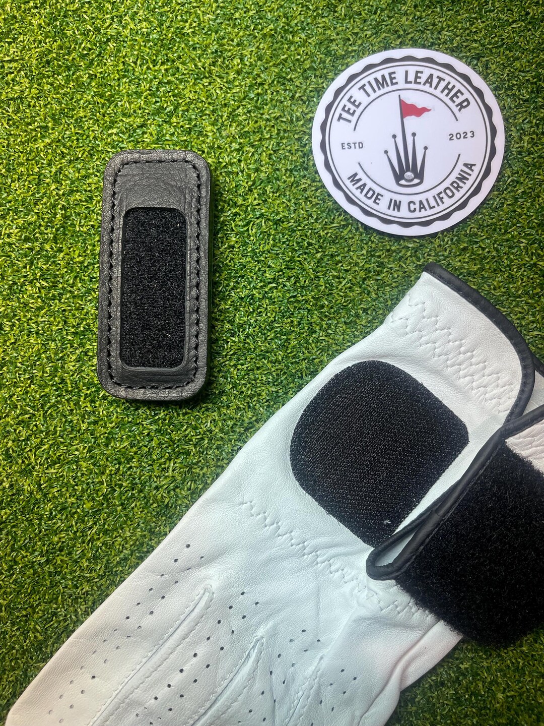 Handmade Black Leather Golf Glove Holder: Clip-on Glove Caddy - Etsy