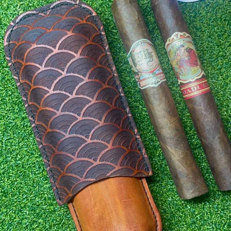 Leather Cigar Case - Etsy