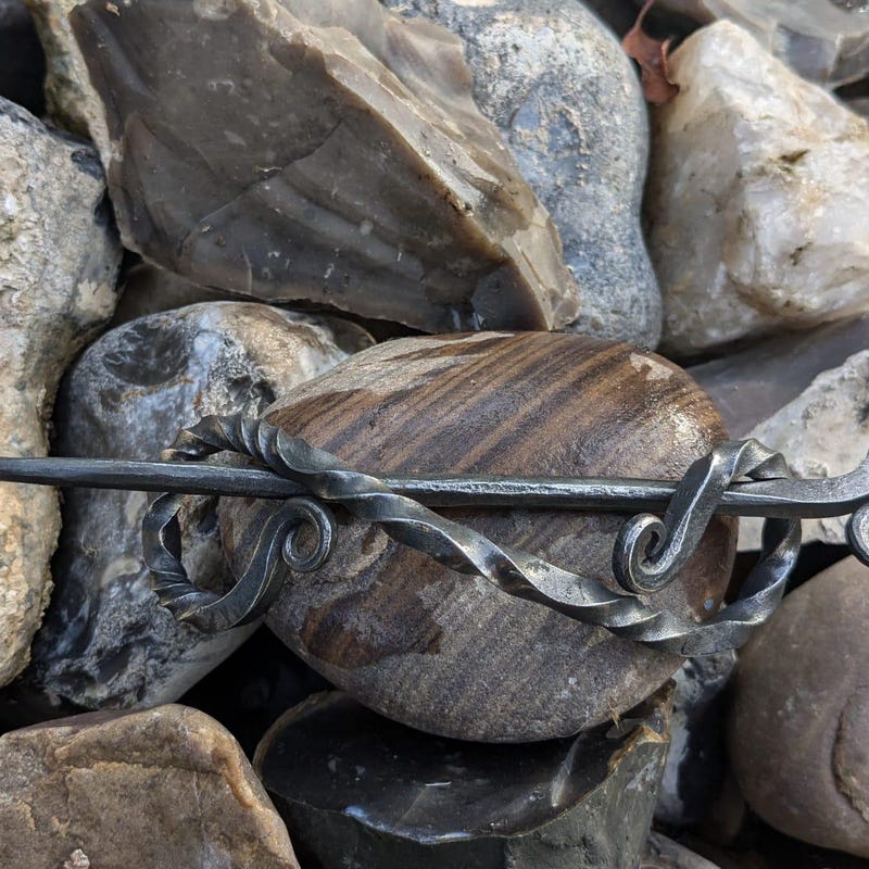 Silver Double Hair Pin - Etsy UK