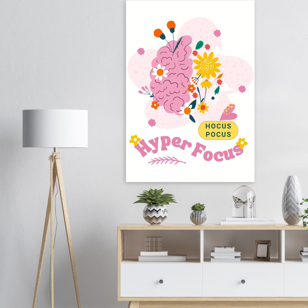 ADHD Hyperfocus Poster: Pastel Neurodiversity Art - Etsy