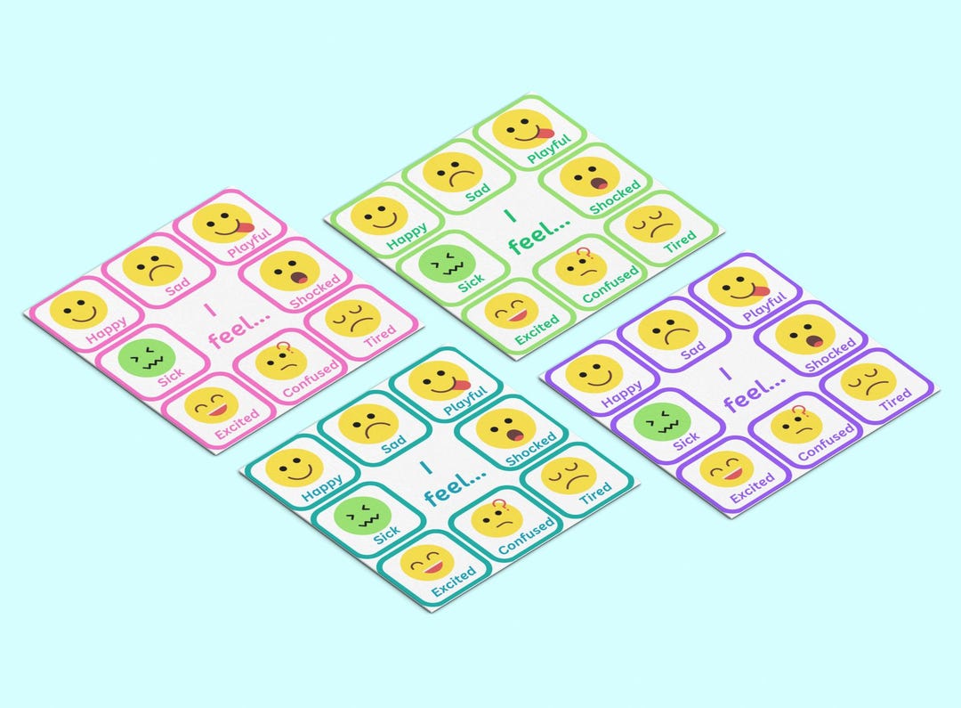 Emotion Cards Communication Boards- Nonverbal Children With Speech and ...