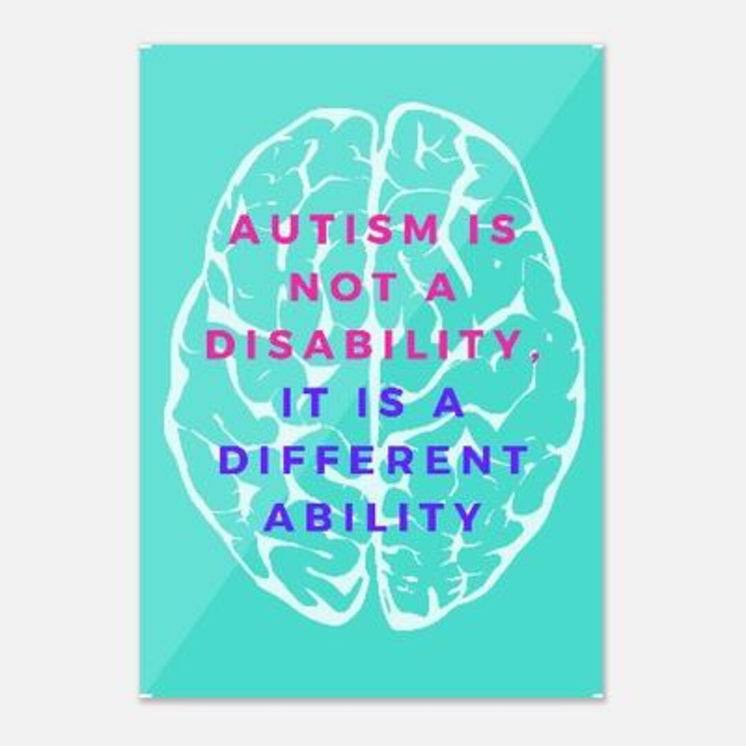 Celebrate Neurodiversity: Inspiring Autism Quote Poster - Proud ...