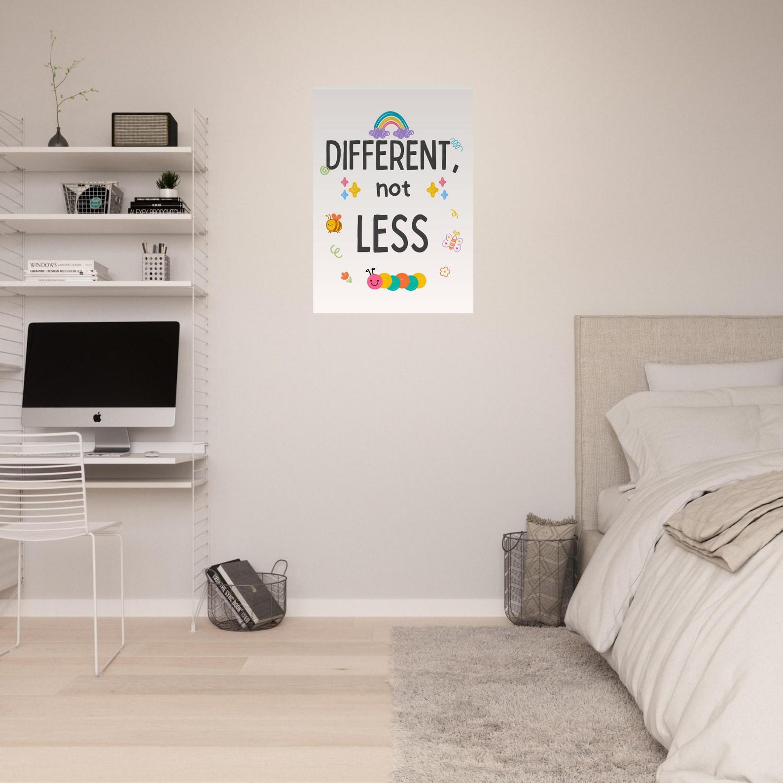 Celebrate Neurodiversity: 'different, Not Less' Poster - Autism, ADHD ...