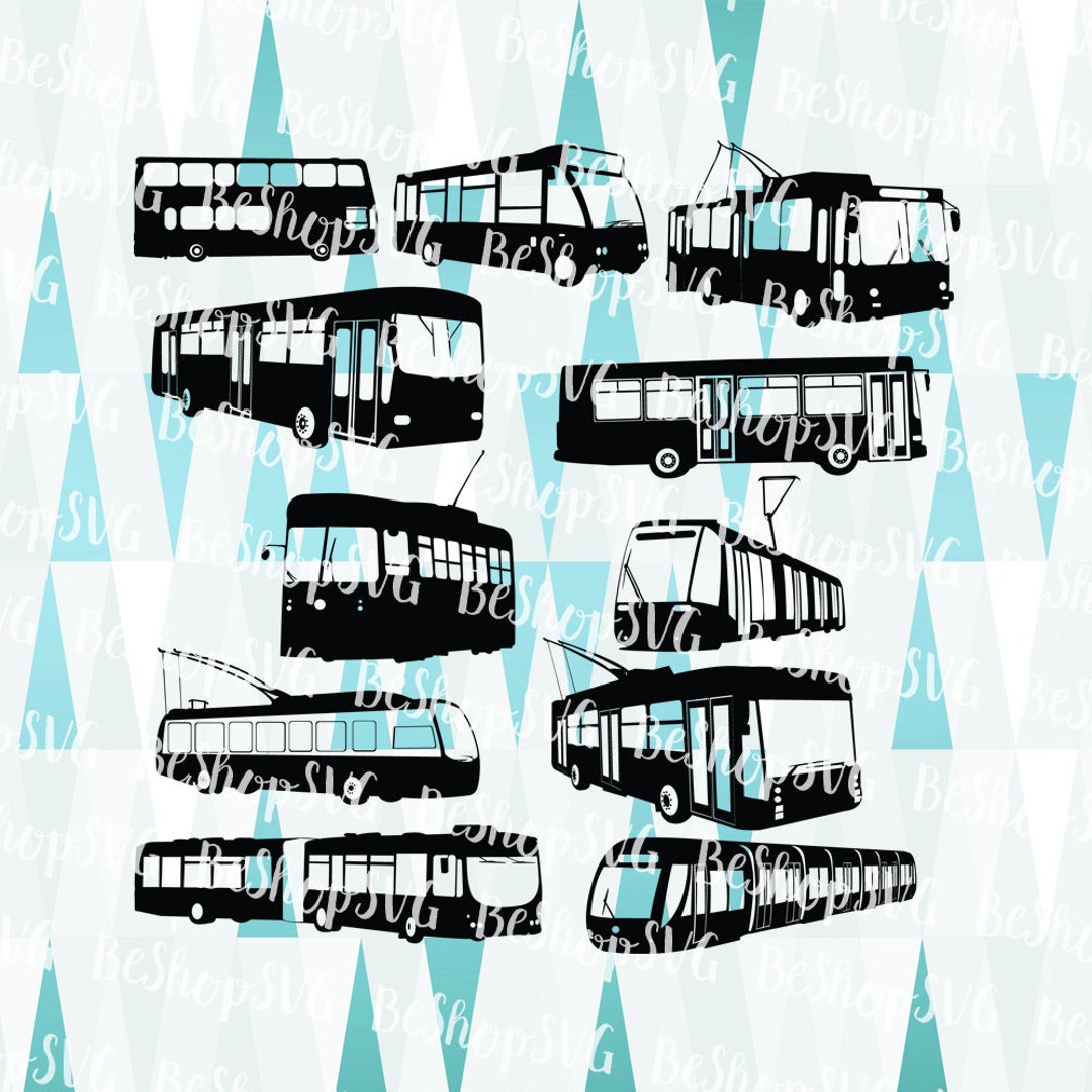 Public Transportation SVG, Public Transport Bundle SVG, Bus SVG, London ...
