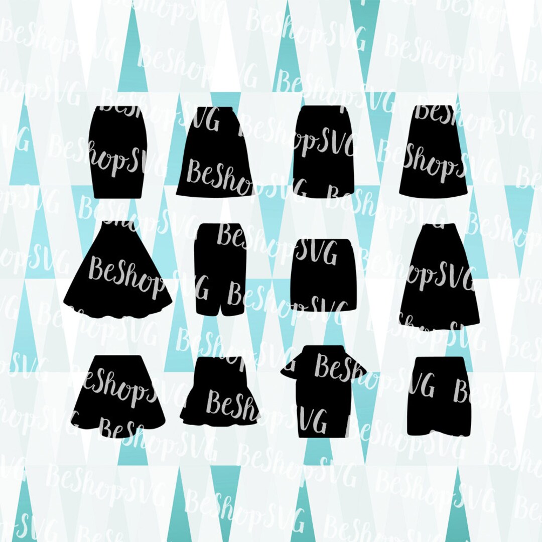 Skirts Bundle SVG, Skirts SVG, Women Fashion SVG, Pencil Skirt Svg ...