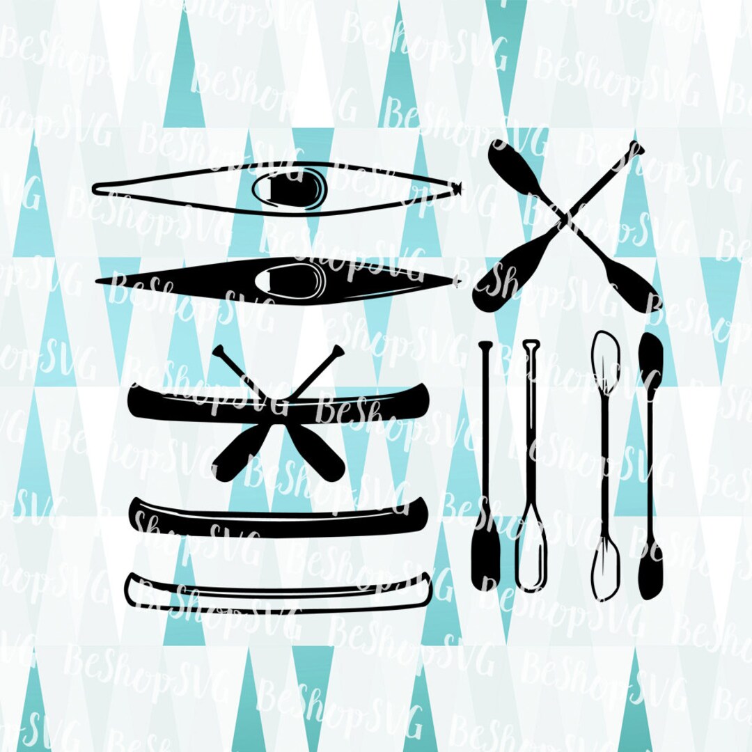 Kayak Bundle SVG Paddles SVG Kayaker SVG Canoe Svg Summer - Etsy Finland