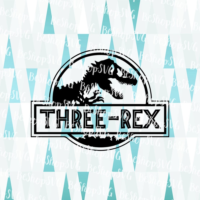 Three Rex SVG 3rd Birthday SVG Three Years Old SVG Iron on - Etsy