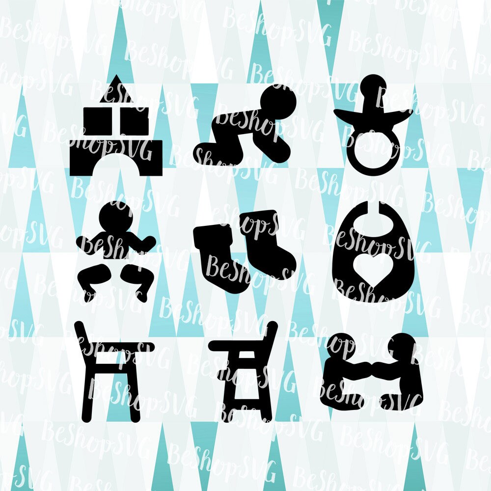 Baby SVG Baby icons SVG New born SVG Nursery Svg Baby boy | Etsy
