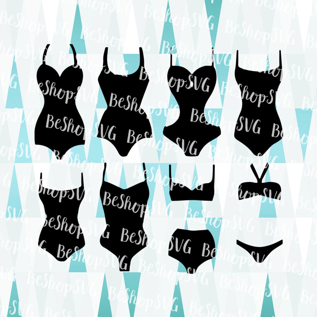 Swimsuit SVG Bikini Bundle SVG Halter Top SVG Fashion Svg - Etsy Australia