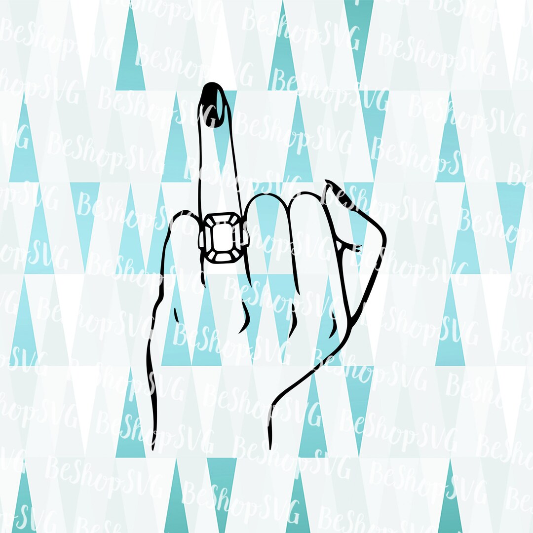 Wedding Finger SVG, Proposal SVG, Wedding Ring SVG, Iron on File, Cut ...
