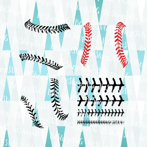 Baseball Stripes Svg - Etsy