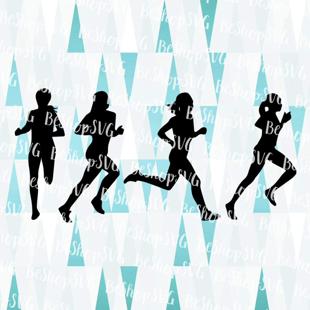 Runner Silhouette SVG, Running Woman SVG, Runner SVG, Marathon Svg ...