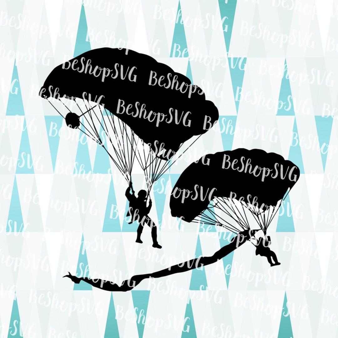 Parachutist SVG, Parachutism SVG, Parachute SVG, Free Fall Svg ...