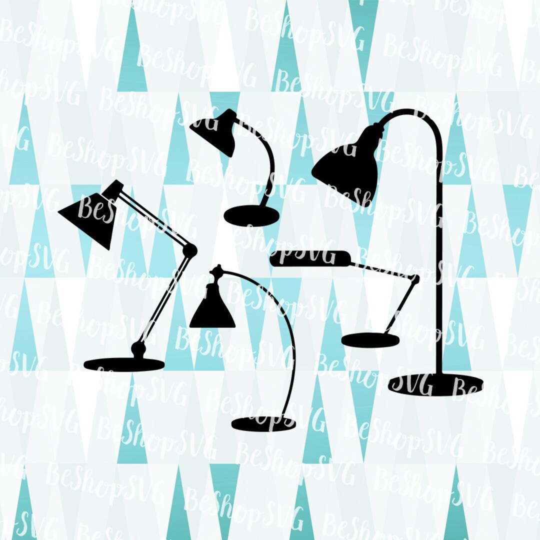 Desk Lamp Bundle SVG Table Lamp SVG Lamps Svg Lighting Svg - Etsy