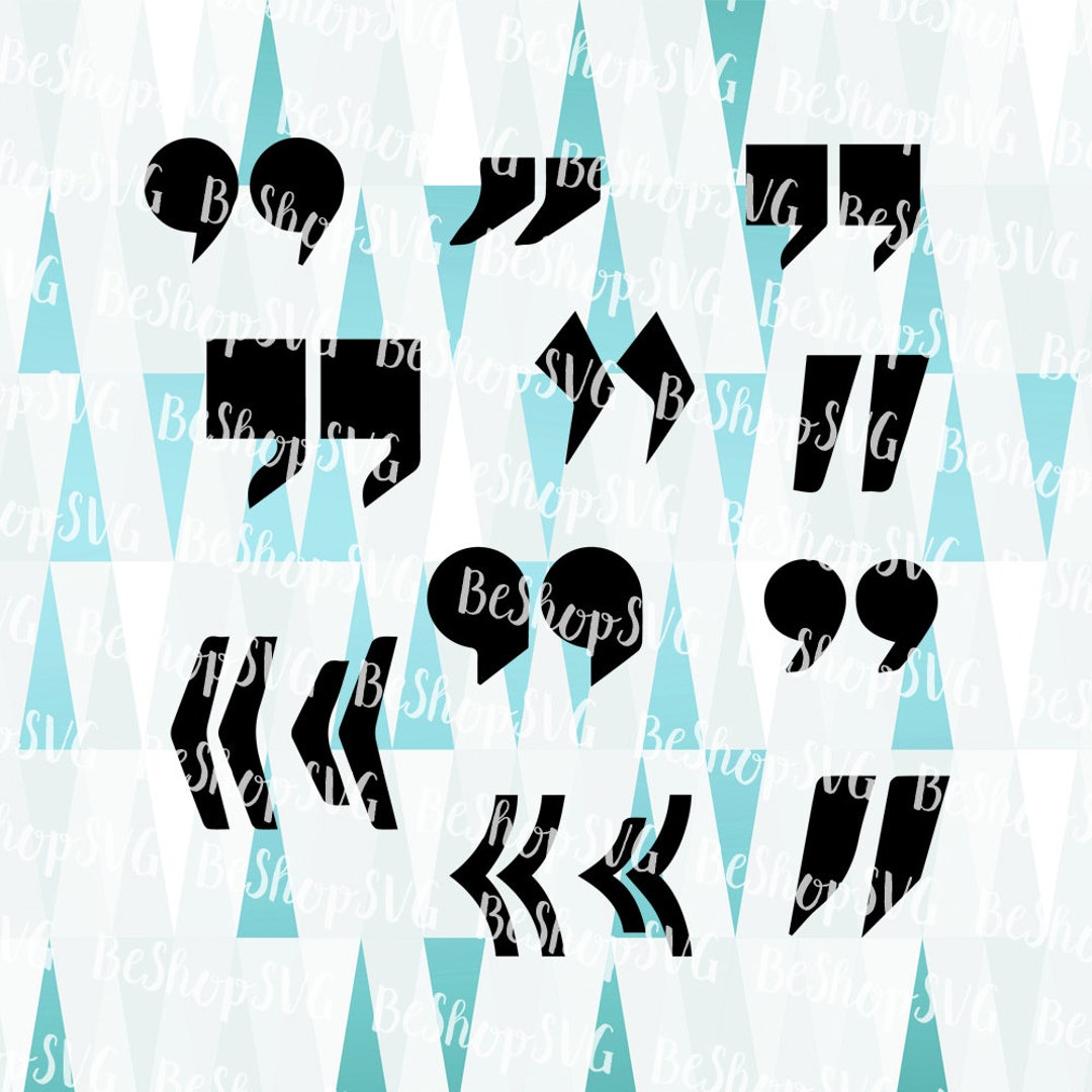 Quotation Marks SVG Citation Marks SVG Guillemets SVG - Etsy Israel