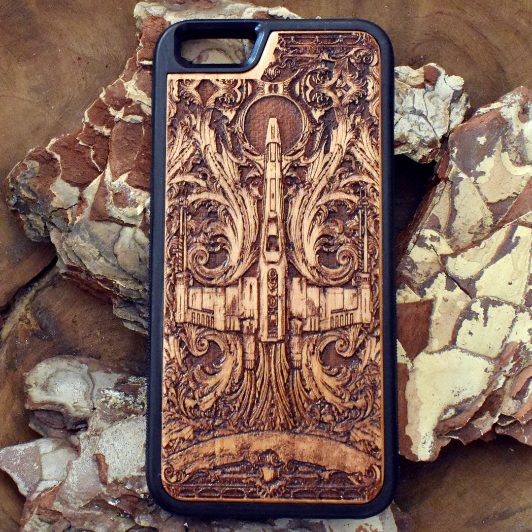 Laser Engraved Wood Phone Case for iPhone 13, 14, 15, 16, Samsung S21 ...