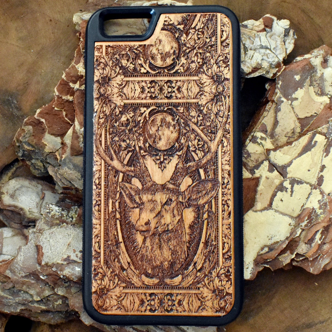 Laser Engraved Wood Phone Case iPhone X, 11, 12, 13, 14, Samsung Note 9 ...