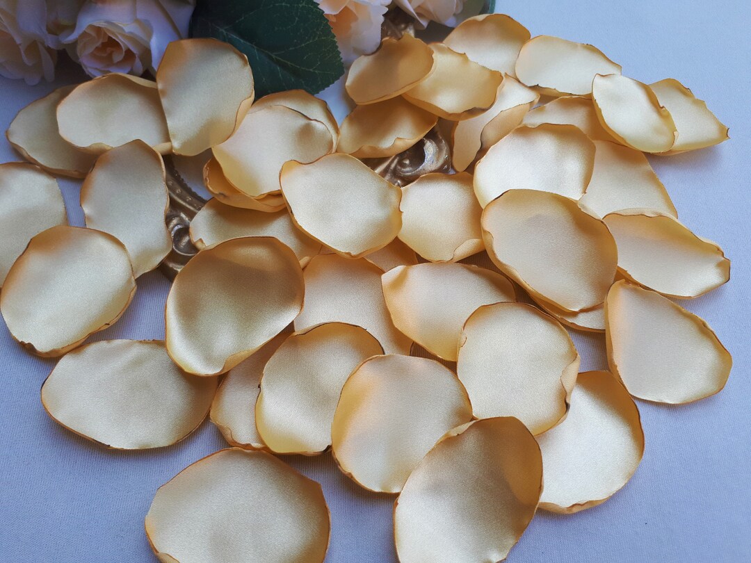Gold Rose Petals Gold Wedding Decorations Flower Girl Petals Bridal ...