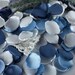 Steel Blue Rose Petals, Sky Blue, Silver, White Rose Petals Wedding ...