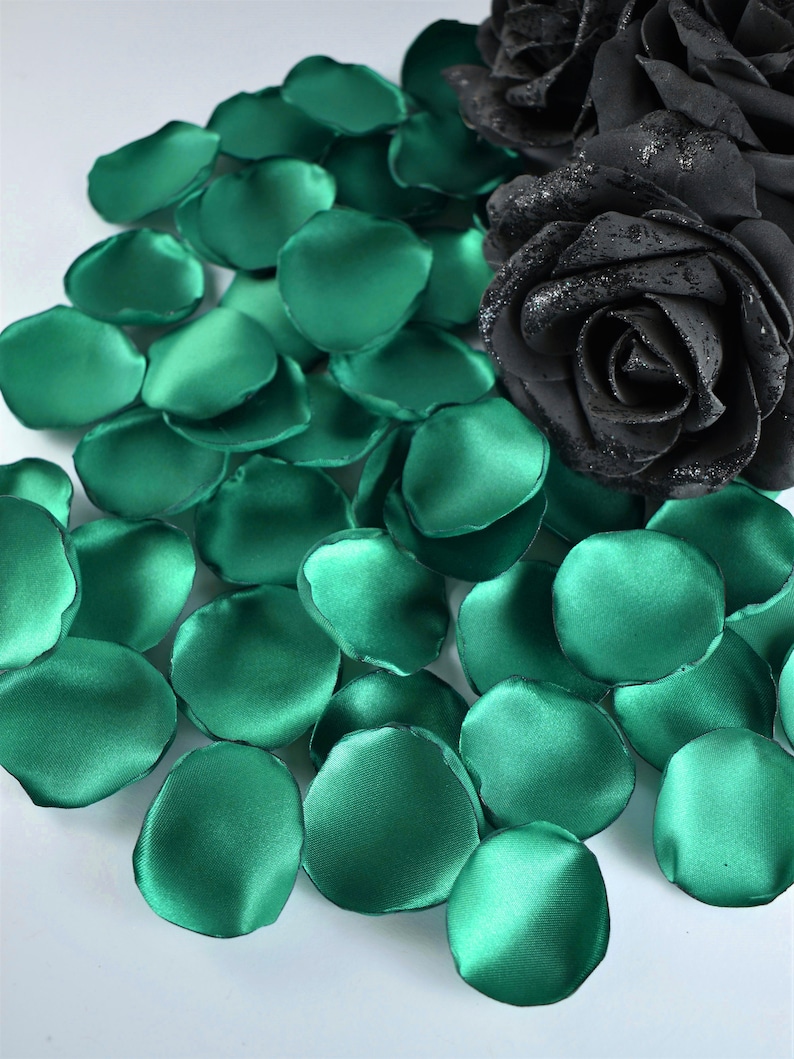 Emerald Green Rose Petals Emerald Flower Petals Emerald - Etsy