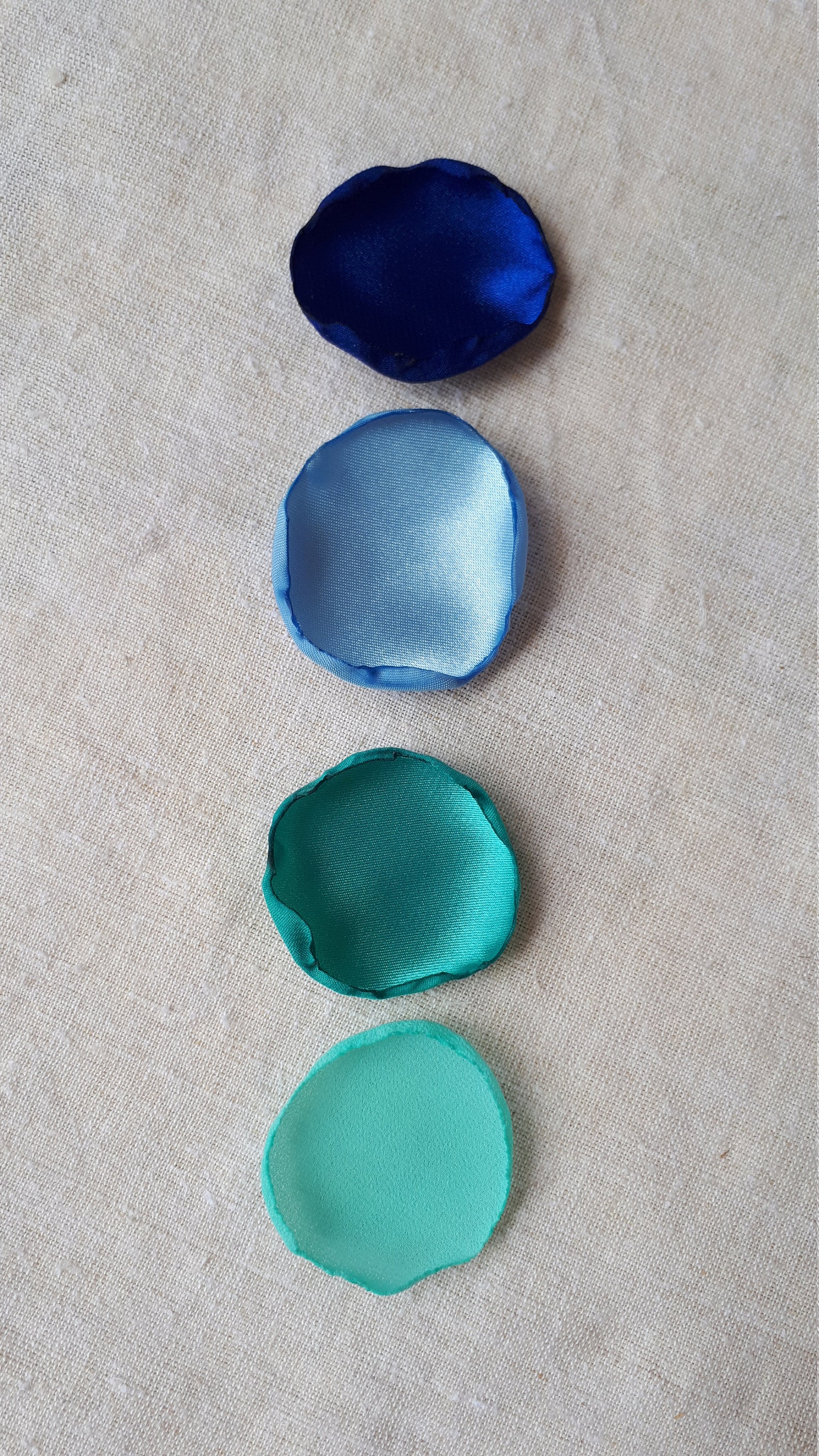 Mermaid Turquoise Royal Blue Sky Blue Flower Petals Handmeid - Etsy