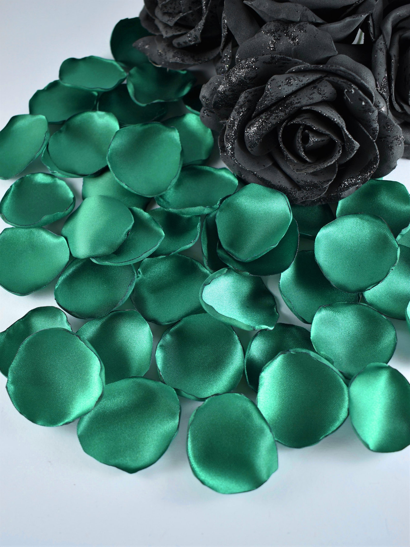 Emerald Green Rose Petals Emerald Flower Petals Emerald - Etsy