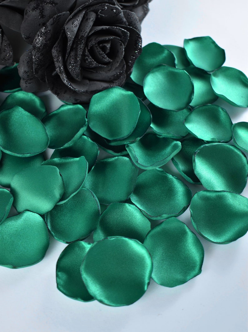 Emerald Green Rose Petals Emerald Flower Petals Emerald - Etsy