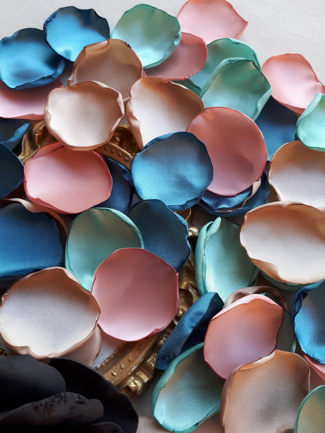 NEW Rose Gold Petals Bronze Rose Petals Mint Petals Teal - Etsy