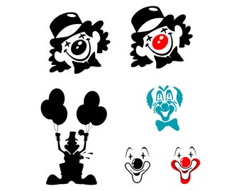 Clown svg | Etsy