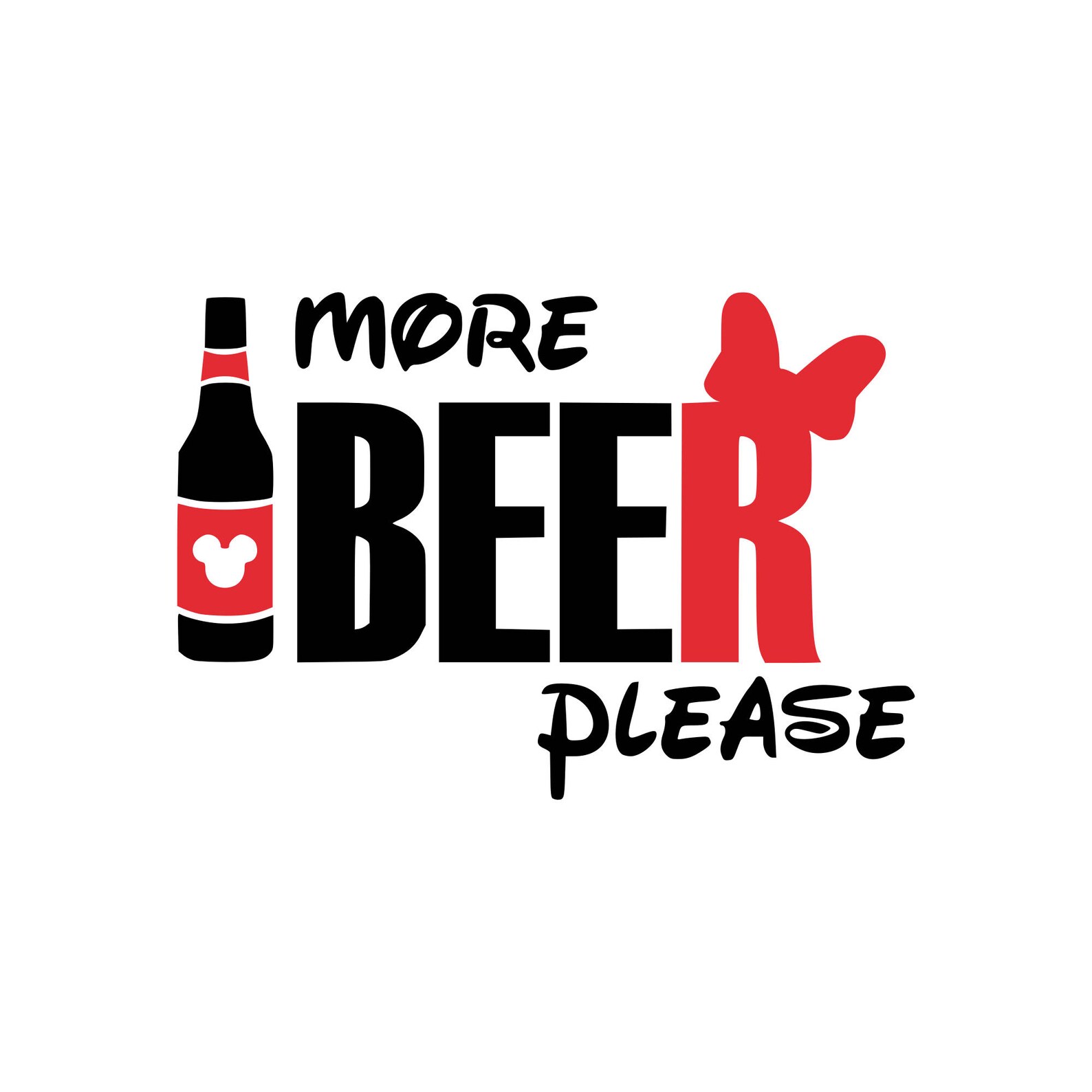 Beer svg Beer mickey mouse svg More beer please svg Beer | Etsy
