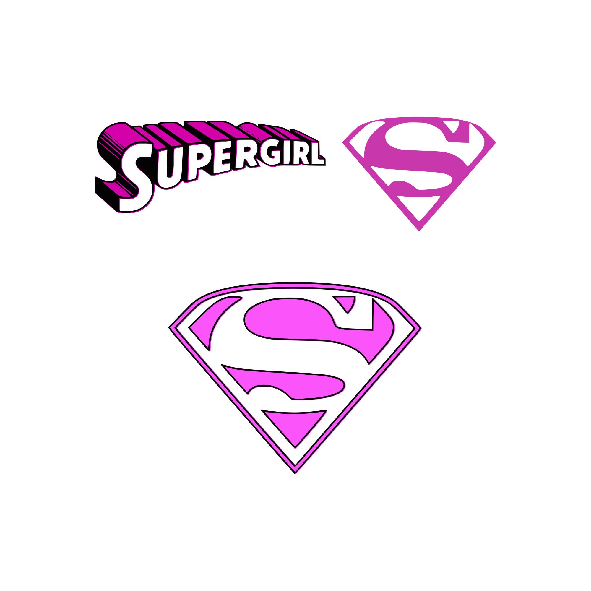 Supergirl svg Logo svg Superhero svg inspired by superhero Cut | Etsy