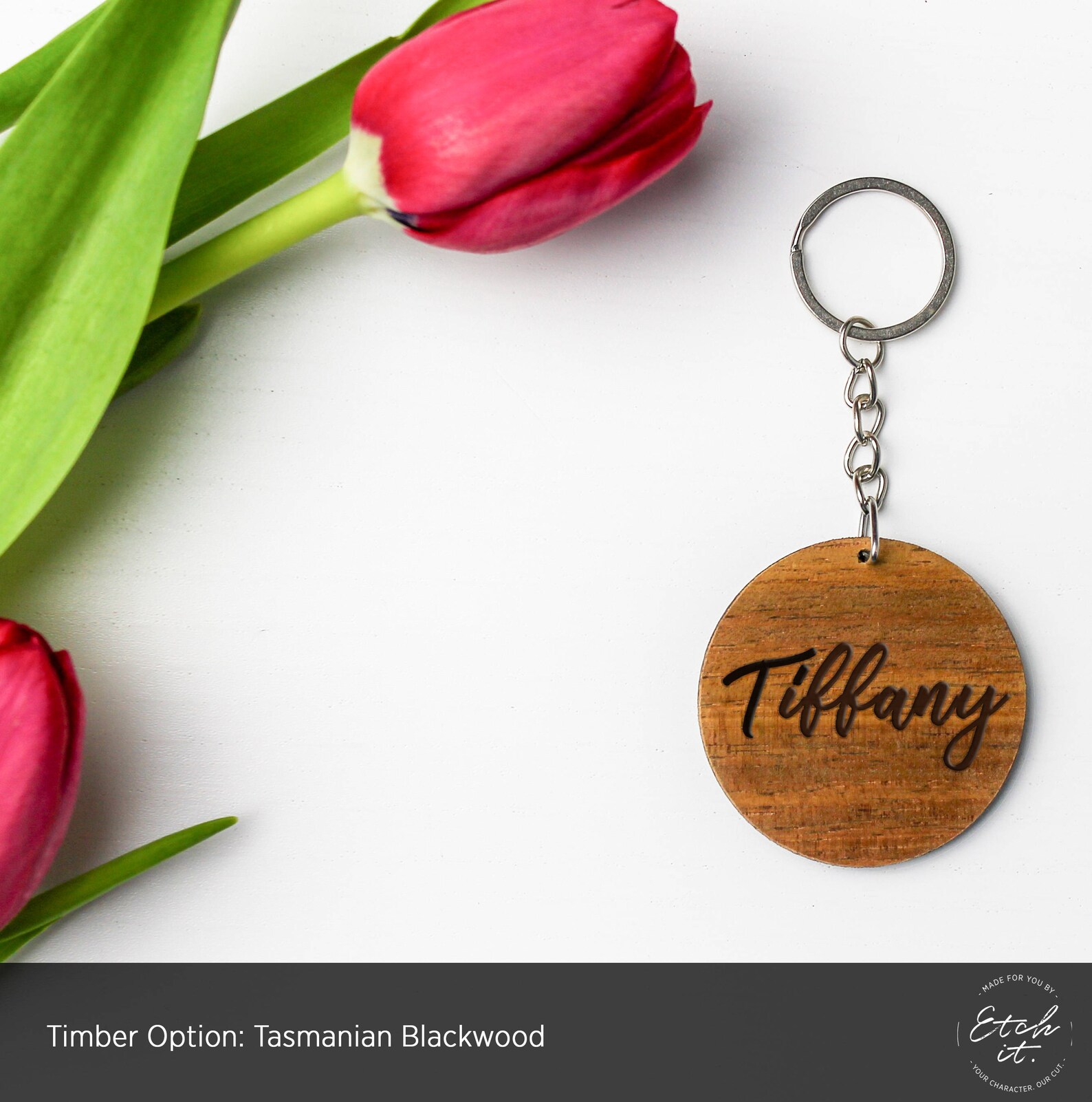 Personalised Wooden Keyring Australian Timber Custom - Etsy