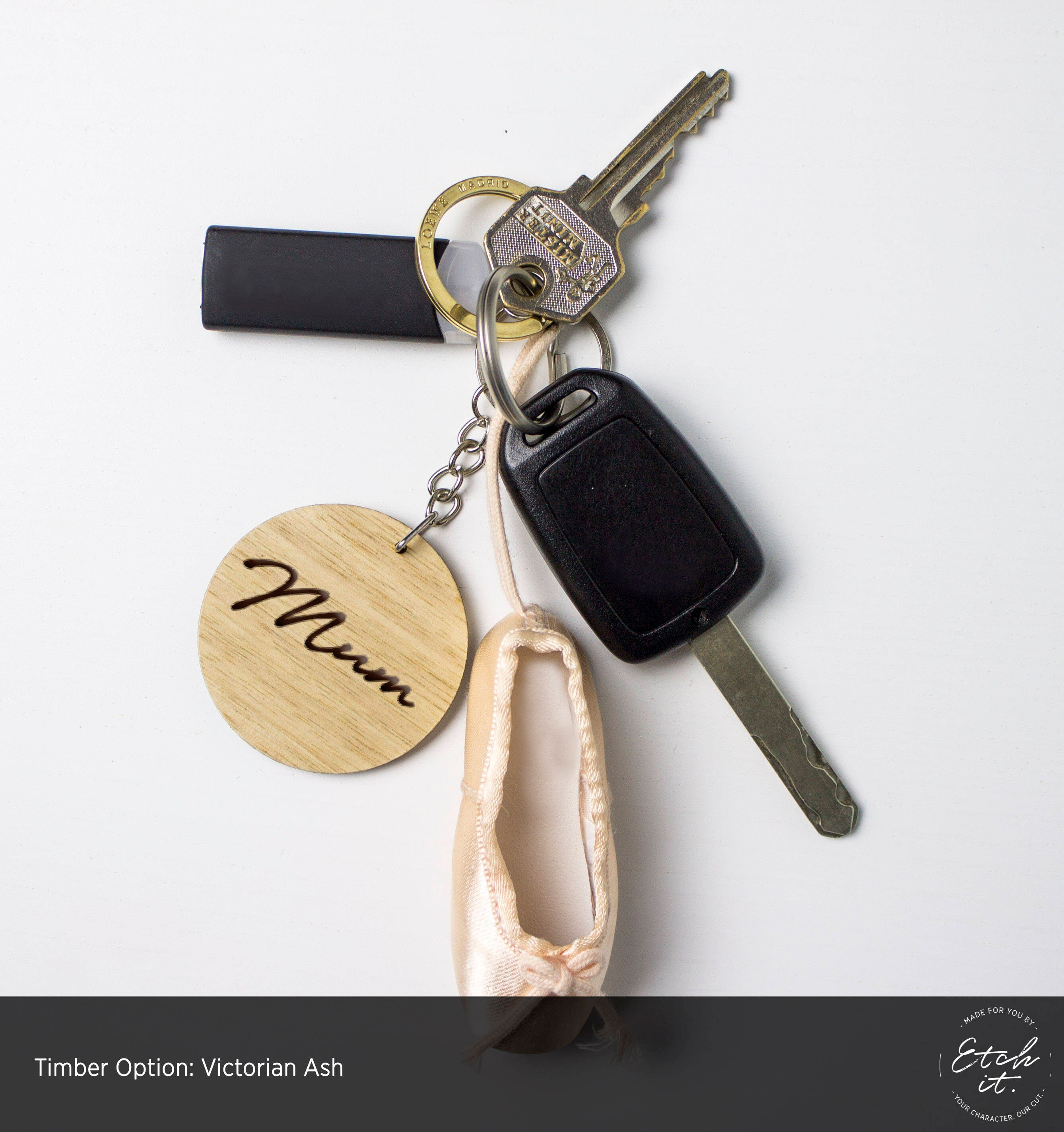 Personalised Wooden Keyring Australian Timber Custom - Etsy